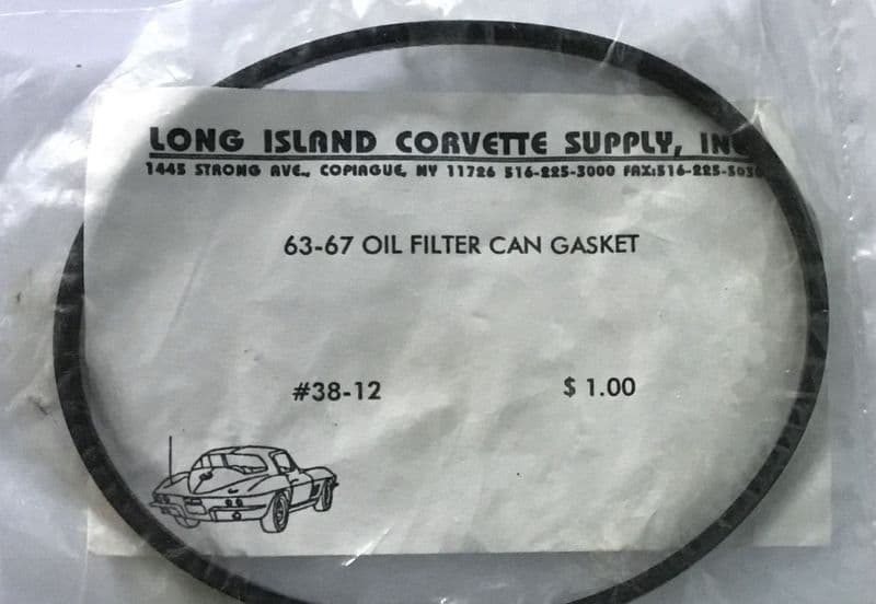 1955-1967 Corvette C1 C2 Oil Filter GASKET for canister oil filter new