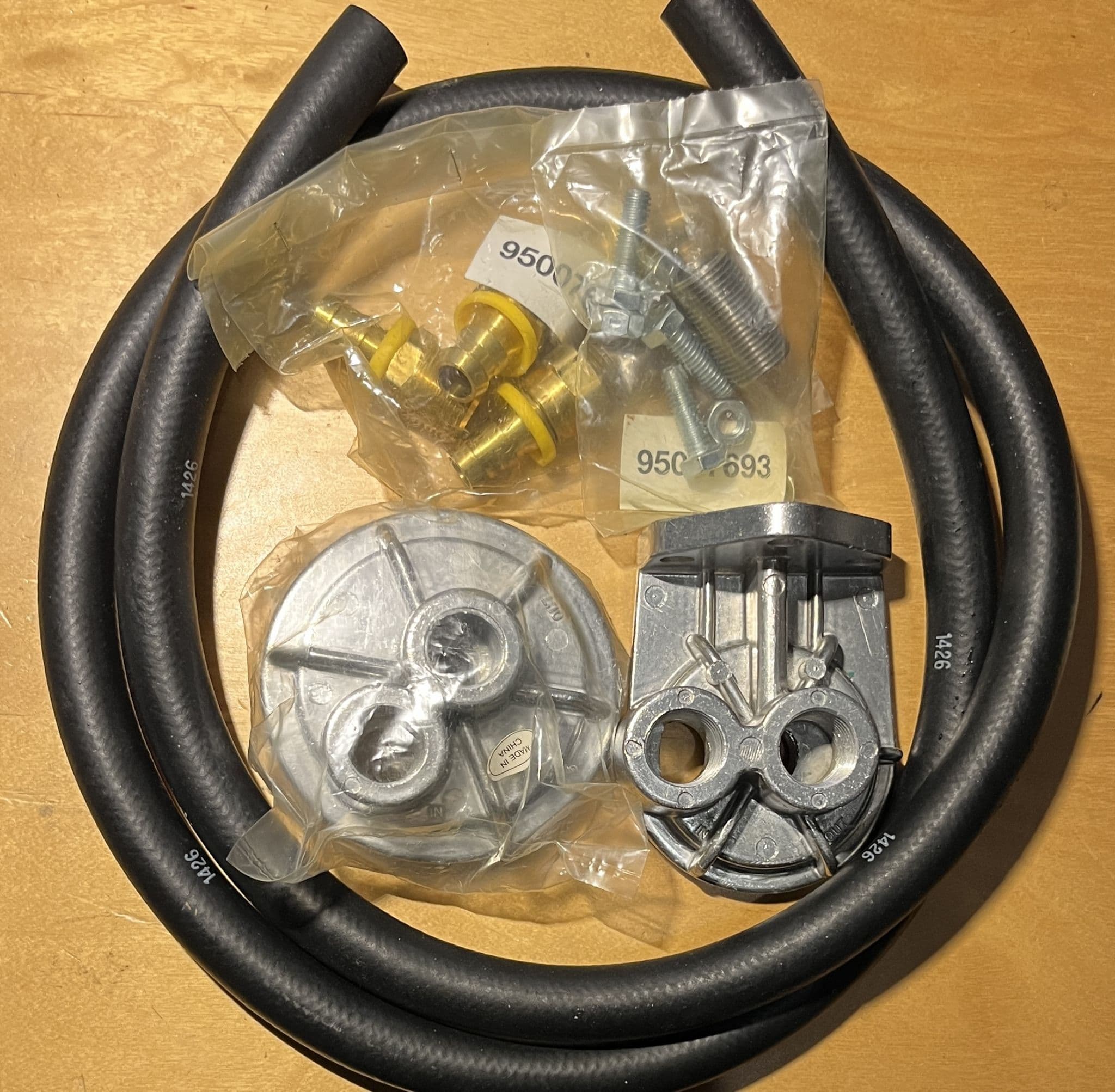 1955-82 Remote Oil Filter Kit Mr Gasket 7680 New