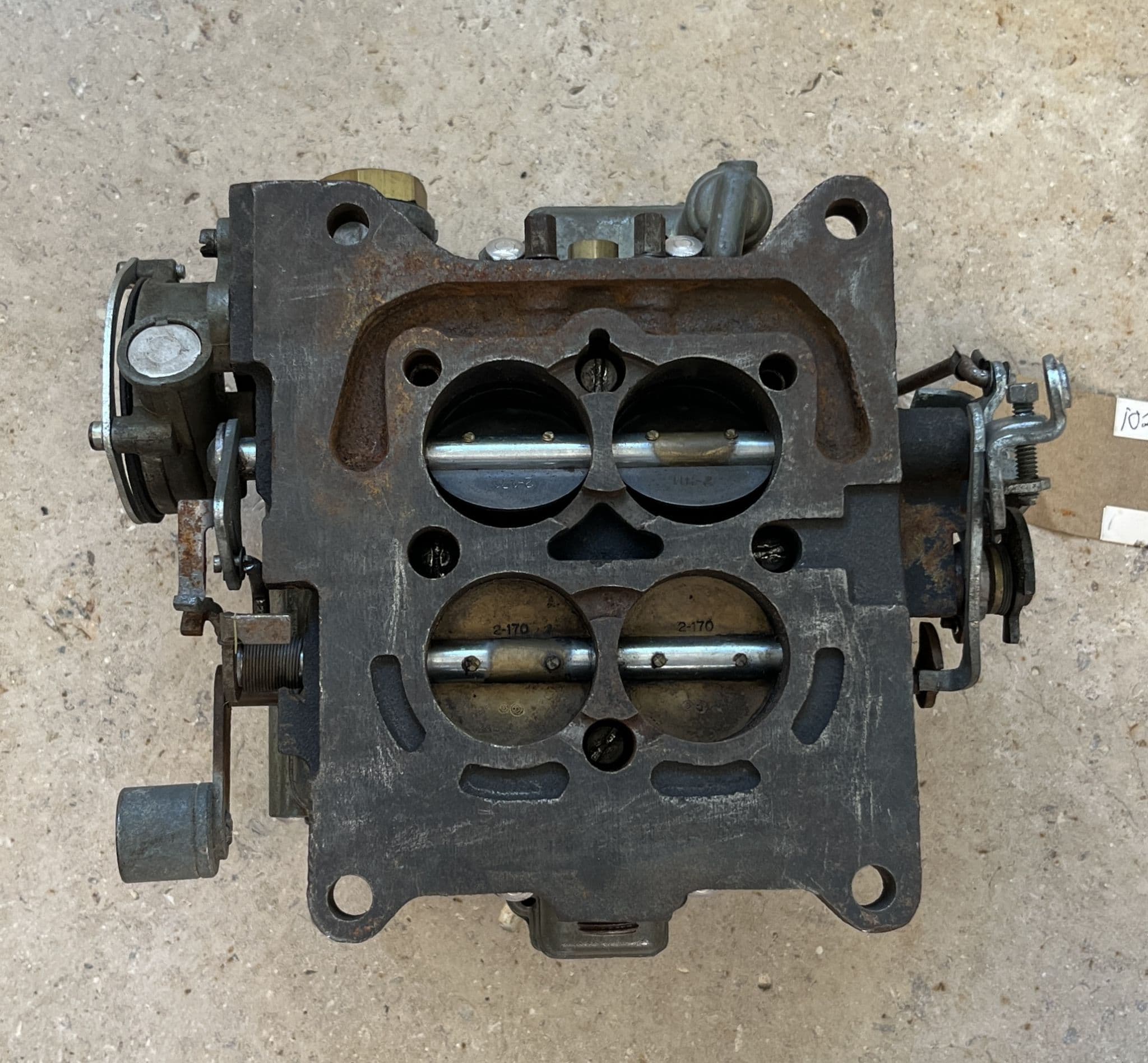 1956-65 Carter 6-1672 WCFB Series 4 Barrel Carburetor Used