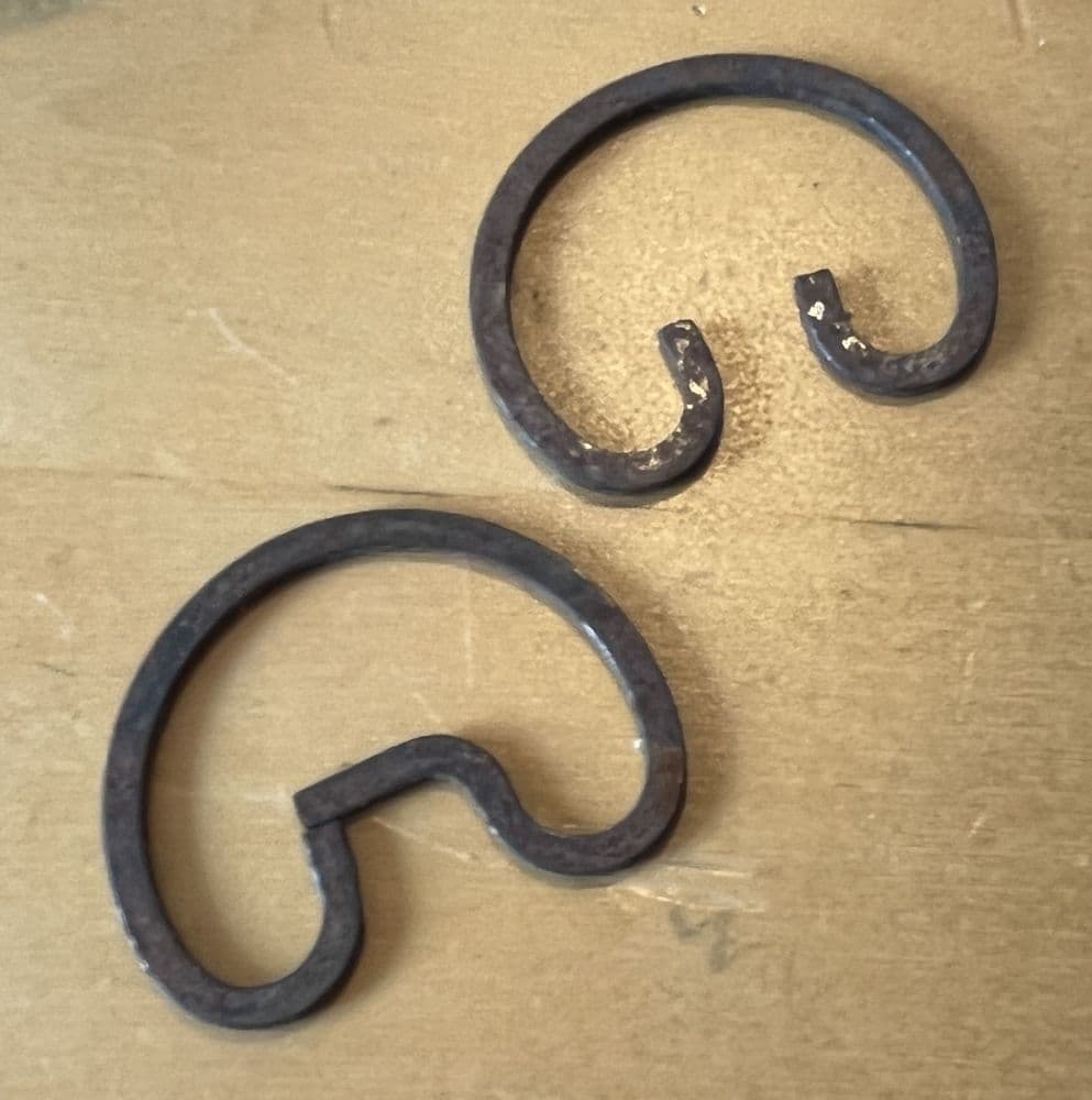 1956-96 era PAIR 33mm Universal Joint Bearing and Flange SNAP RINGS ...