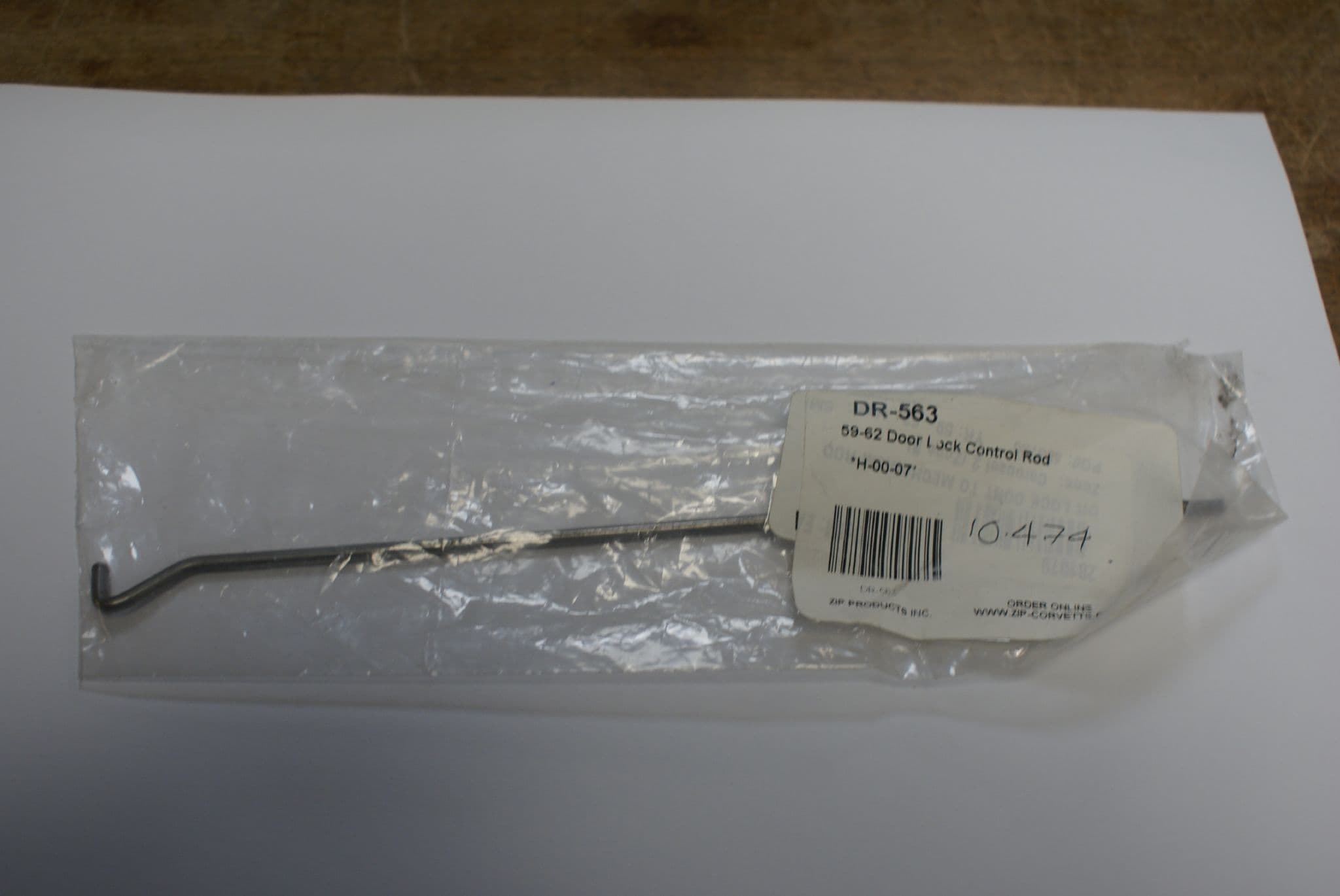 1959 -62 C1 Corvette Door Lock Control Rod DR-563 New