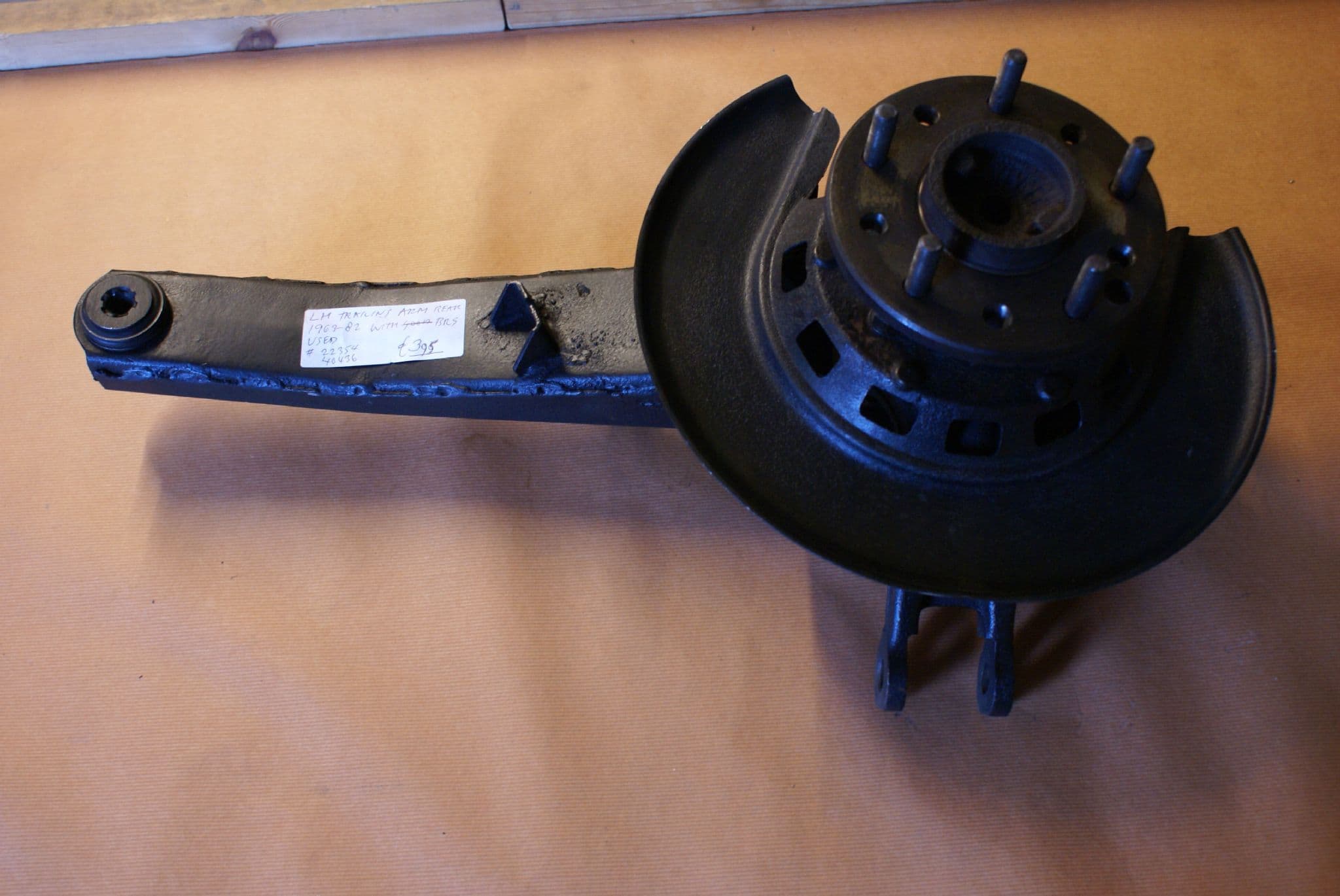 1963-1982 C2 C3 Corvette Trailing Arm LH Rear W/Hub Used Good