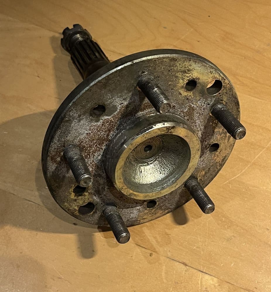 1963-1982 Corvette C2 C3 Rear Wheel Spindle & Castle nut OK Used