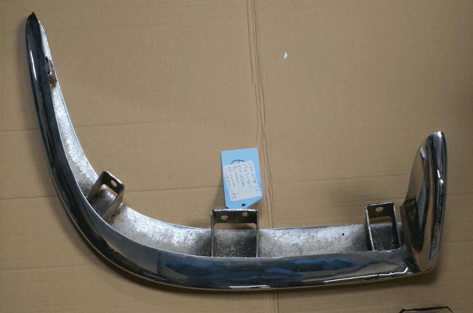 1963-67 GM 3797232 Bumper RH Rear Imperfect Used