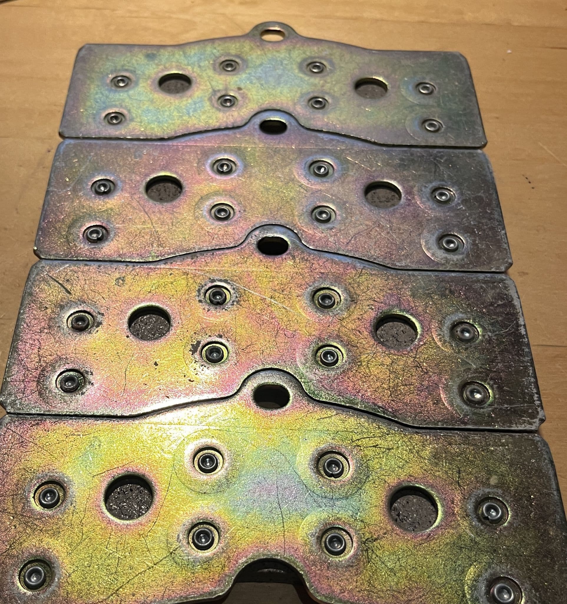 1965-1982 C2 C3 Corvette Riveted Brake Pads Set of 4 New
