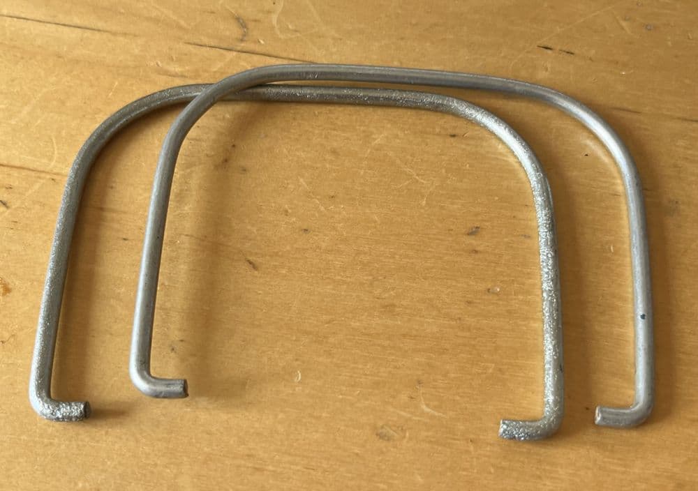 1967-1982 C2 C3 Corvette PAIR Dual Master Cylinder top Clips Bale ...