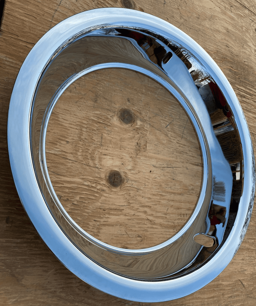 1968-82 Rally Wheel Trim 3" deep stainless used