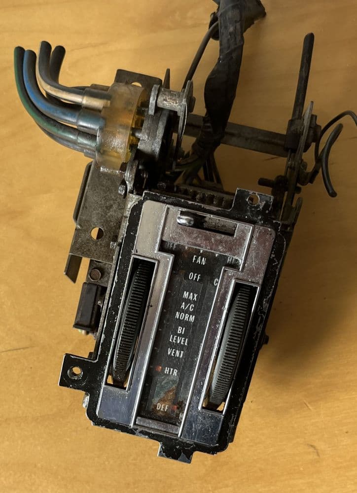 1969-1976 C3 Corvette HEATER CONTROL ASSY GM366448 C60 AC complete and ...