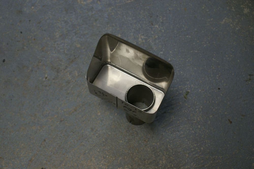 1970-1972 C3 Corvette RH Rectangular Exhaust Tip Stainless Steel New