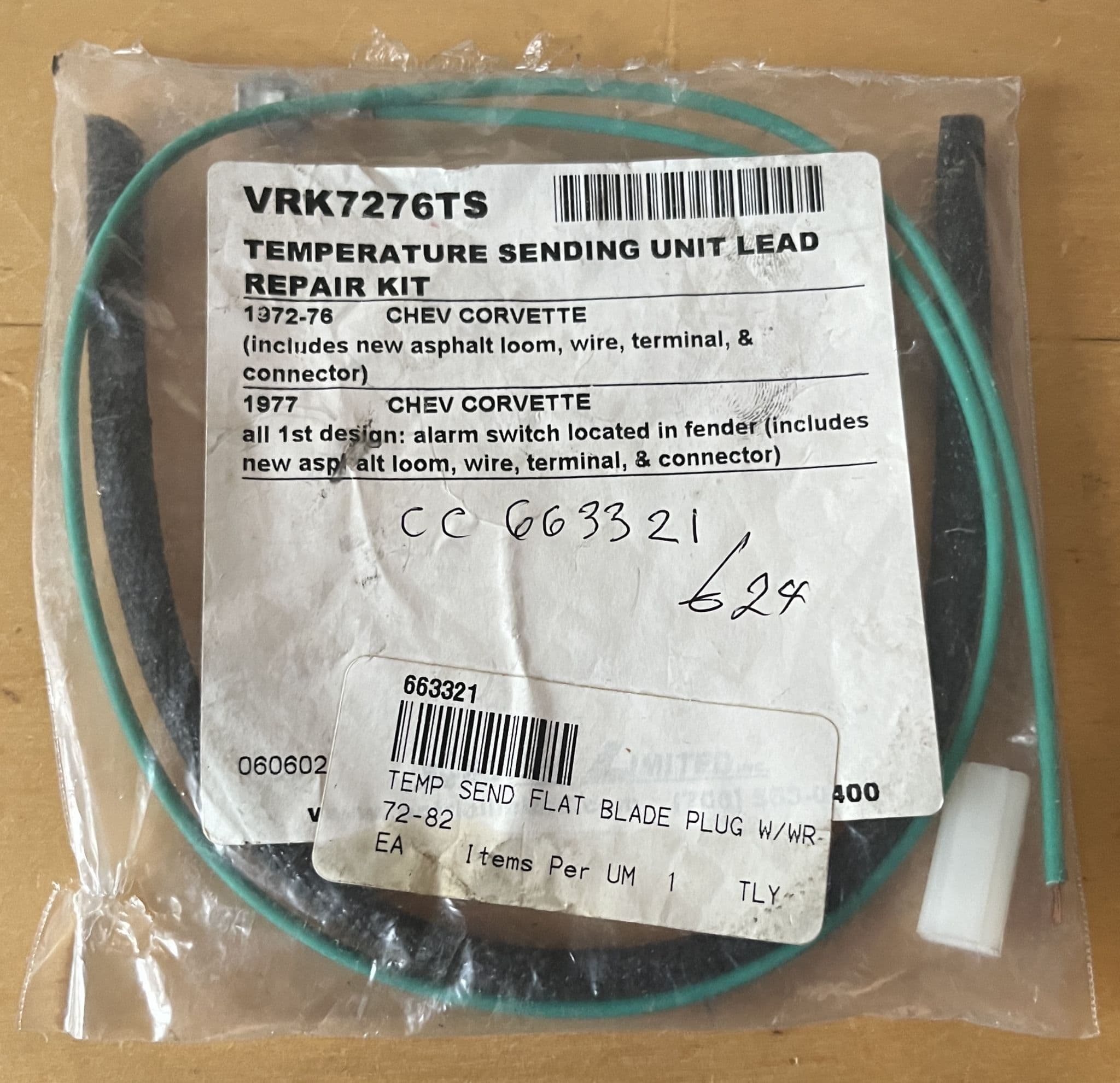 1972-76 temper CC3321 sender unit REPAIR KIT asphalt loom TERMINAL ...