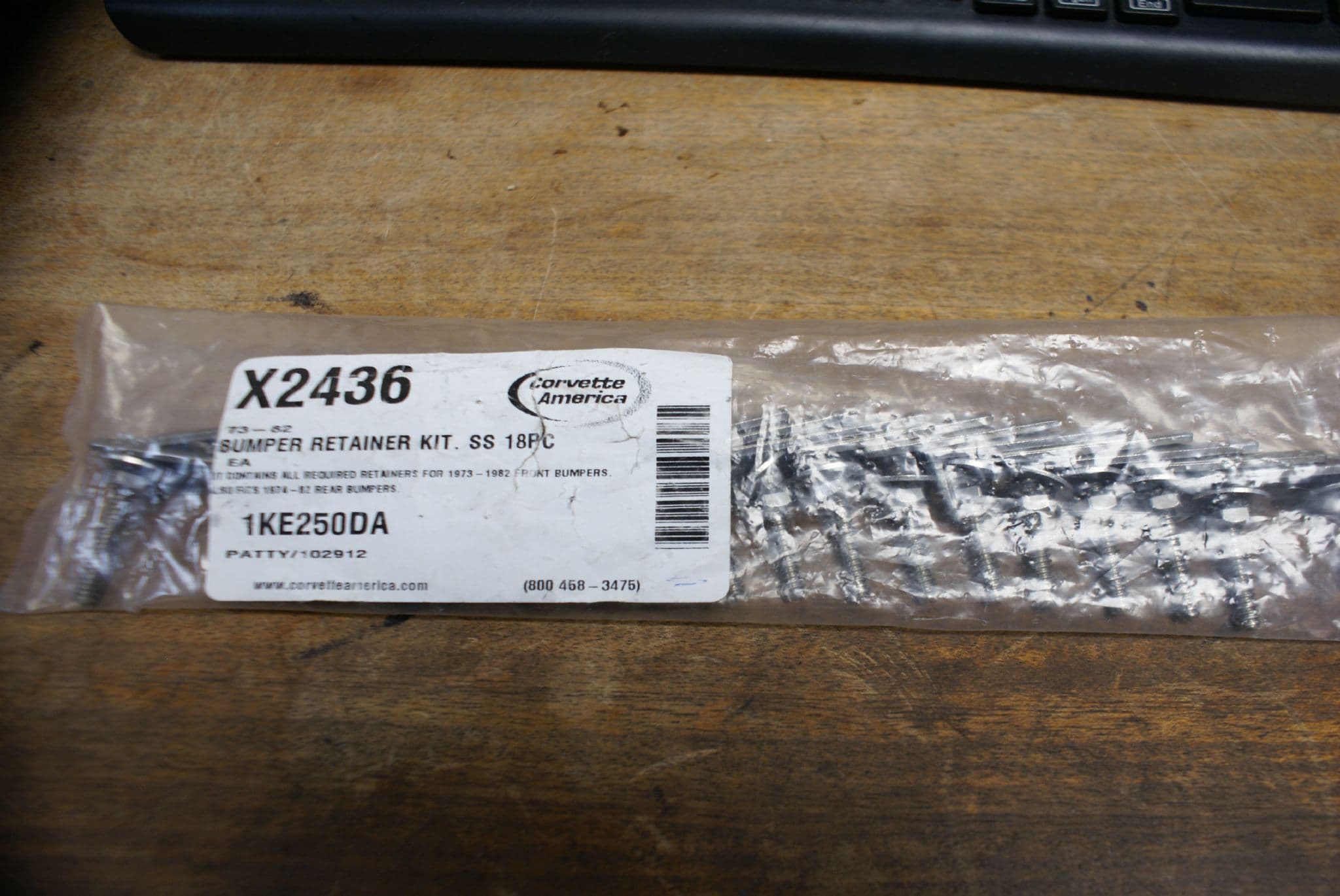 1973-1982 C3 Corvette Bumper Retainer Kit 18Pcs New