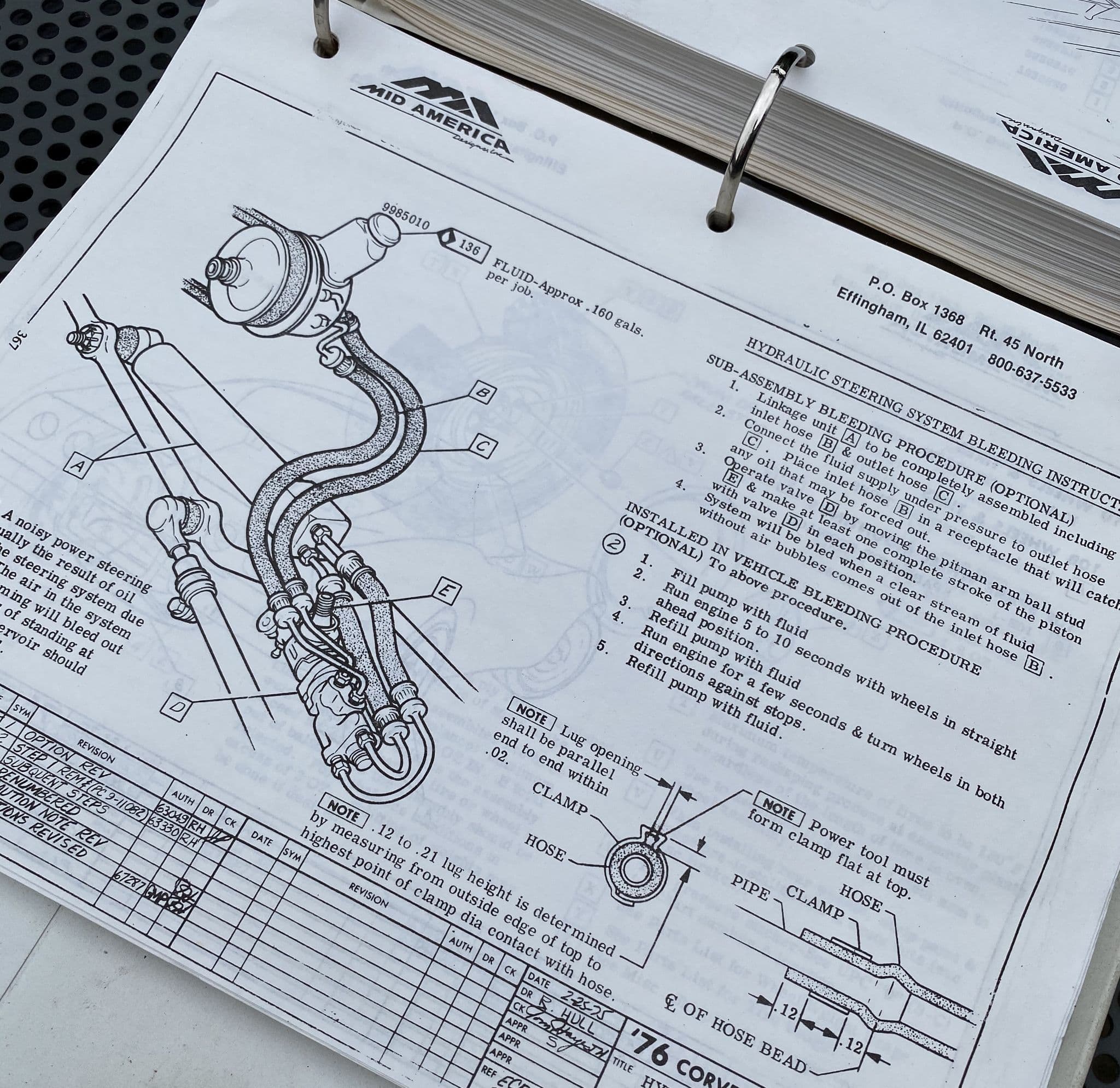 1976 Assembly Instruction Manual in 3-ring binder
