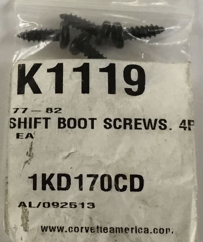 1977- 1982 C3 Corvette Shift Boot Screws K1119 Set of 4 new