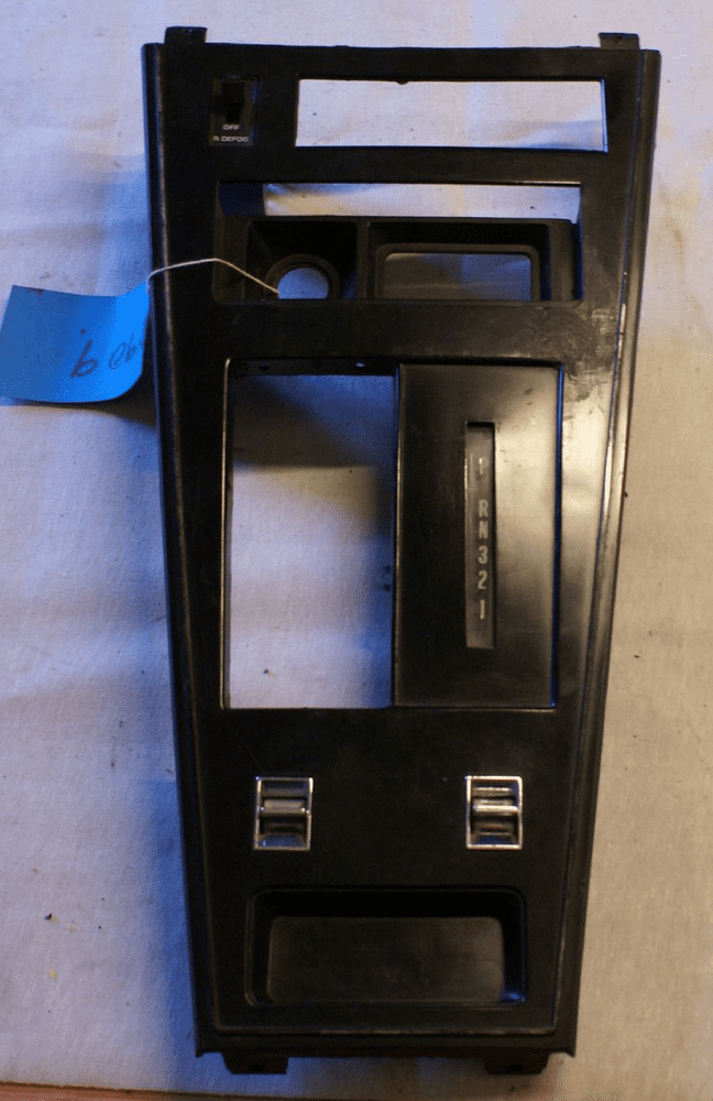 1977-1982 Corvette C3 Centre Shifter Console Plate W/Rear Defrost and ...