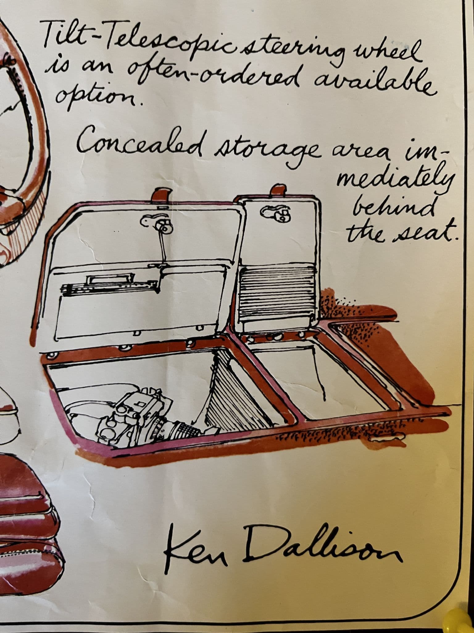 1979 Corvette Ken Dallison poster 31"x 36" 79x92cms "the best Corvette ...