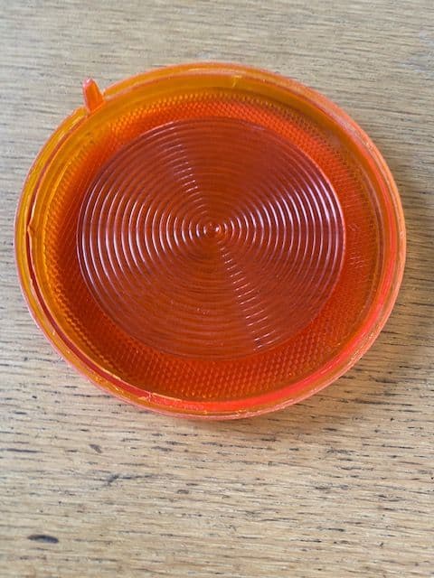 1984-90 C4 Corvette Rear Outer Turn Signal Lens Amber New