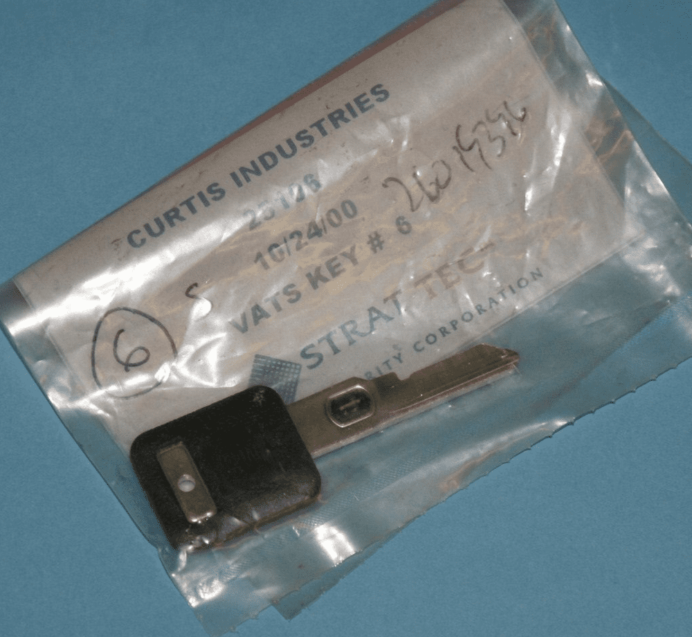 1986-1996 Corvette C4 Single Sided VATS Key 06 1 47 GM 26019396 New