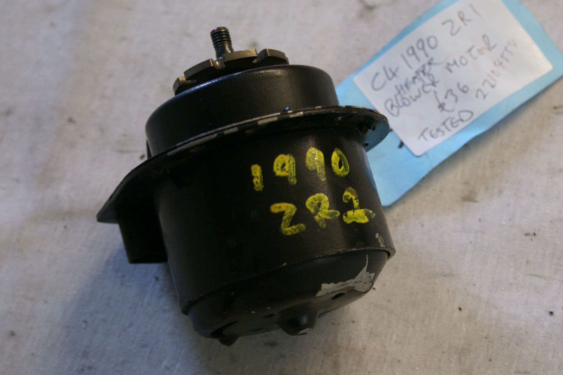 1990 ZR1 Corvette Heater Blower Motor Used and Tested
