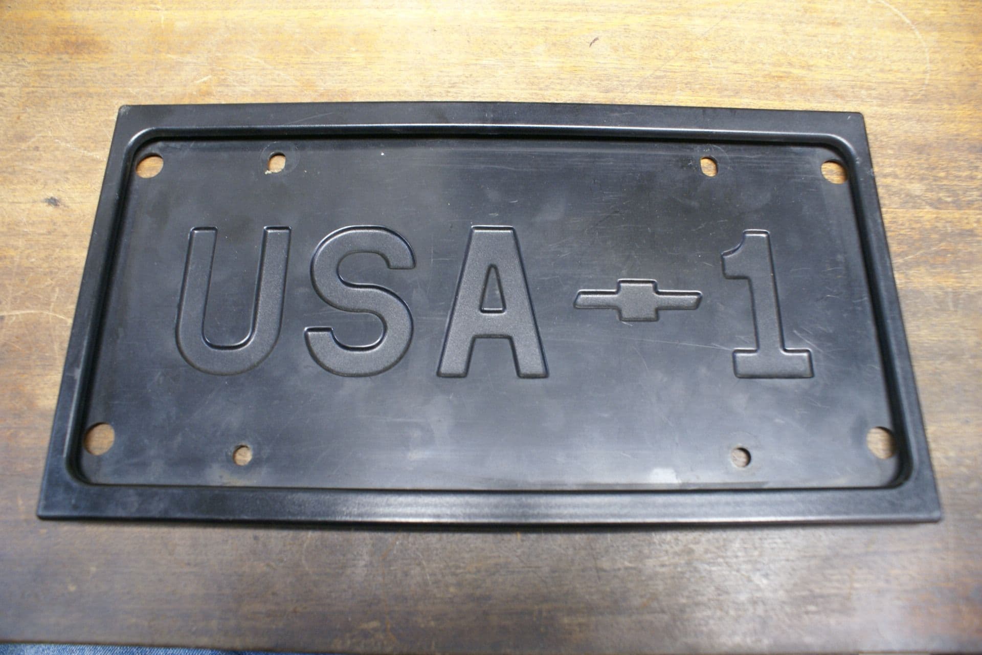 1991-1996 C4 Corvette 6x12 Licence number Plate Holder Frame USA-1 GM ...