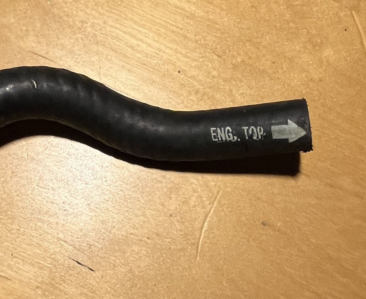 1992 -94 Throttle Body Coolant Bypass/Heater Hose GM 10108618 New