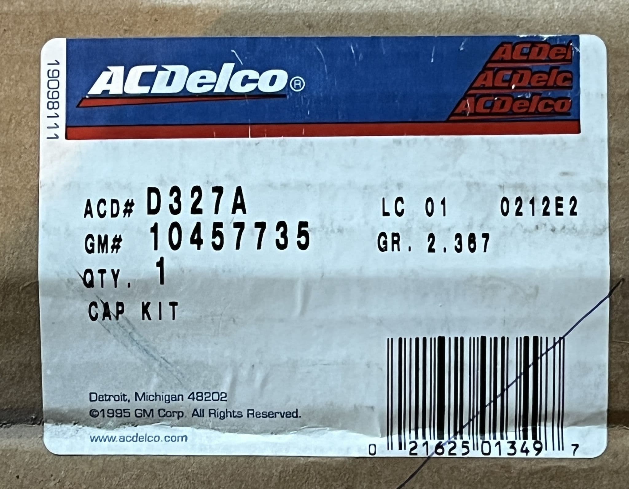 1993 1994 Corvette Camaro Firebird C4 OPTISPARK Kit AC Delco D327A 10457735