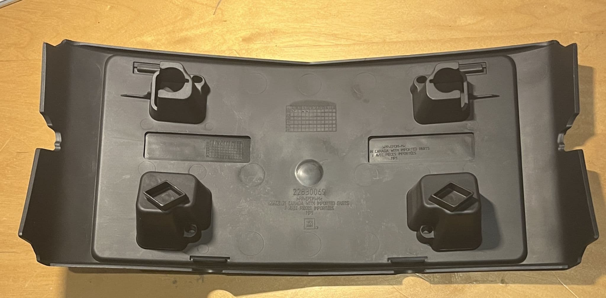 2014-2019 C7 Corvette GM 22830069 Number licence Plate Cover New