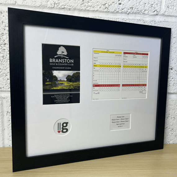 Personalised Golf Scorecard Frame - see description