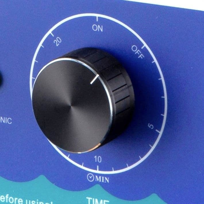 Black plastic control knob