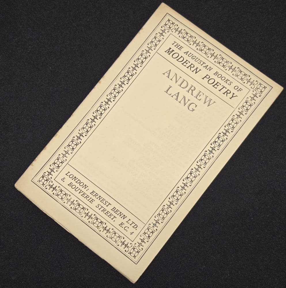 Eleanor Smith Poetry Book - Andrew Lang