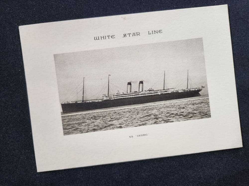 RMS Cedric Abstract of Log July 5th 1930