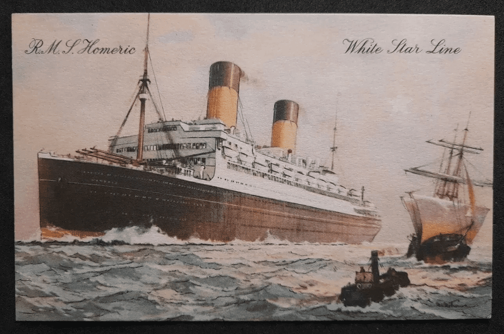 RMS HOMERIC - White Star Line Company Issued Postcard