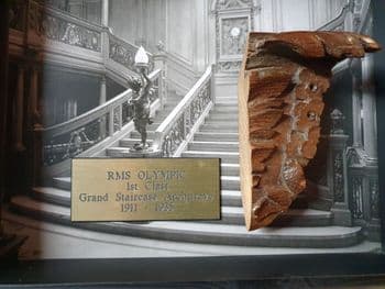 RMS OLYMPIC 1ST CLASS GRAND STAIRCASE ARCHITRAVE