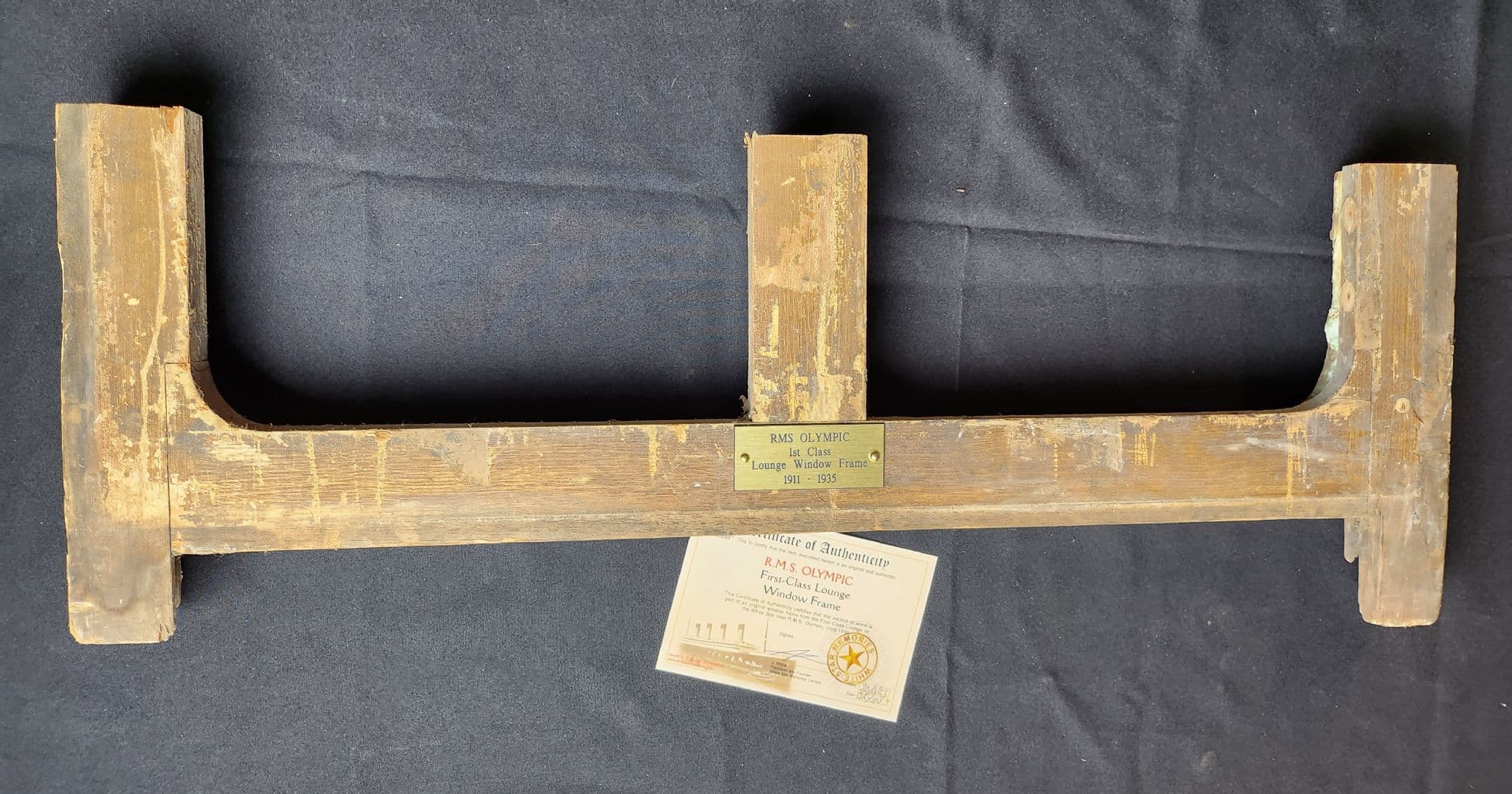 RMS Olympic 1st Class Lounge Window Frame Section