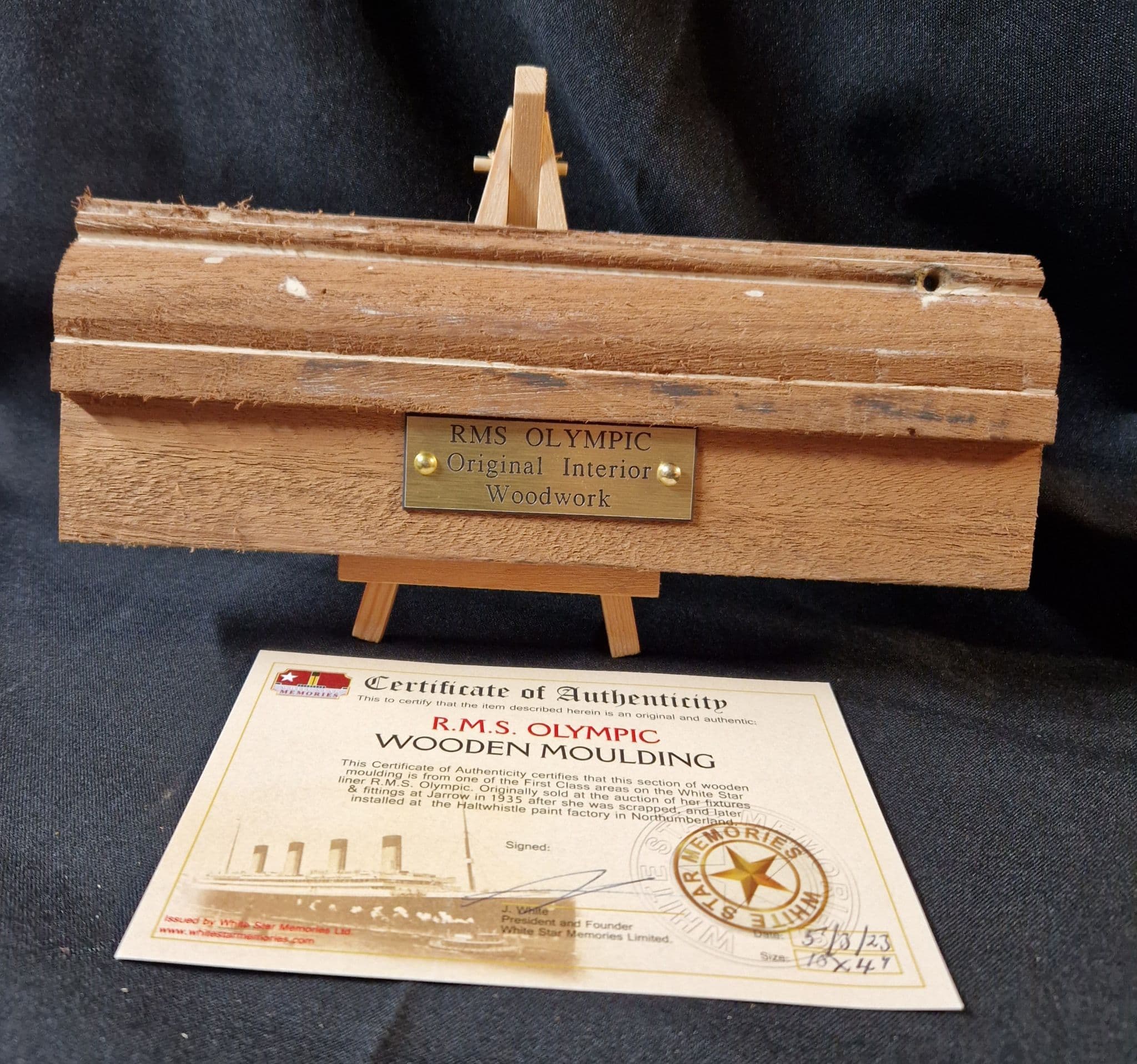 RMS Olympic 1st class moulding