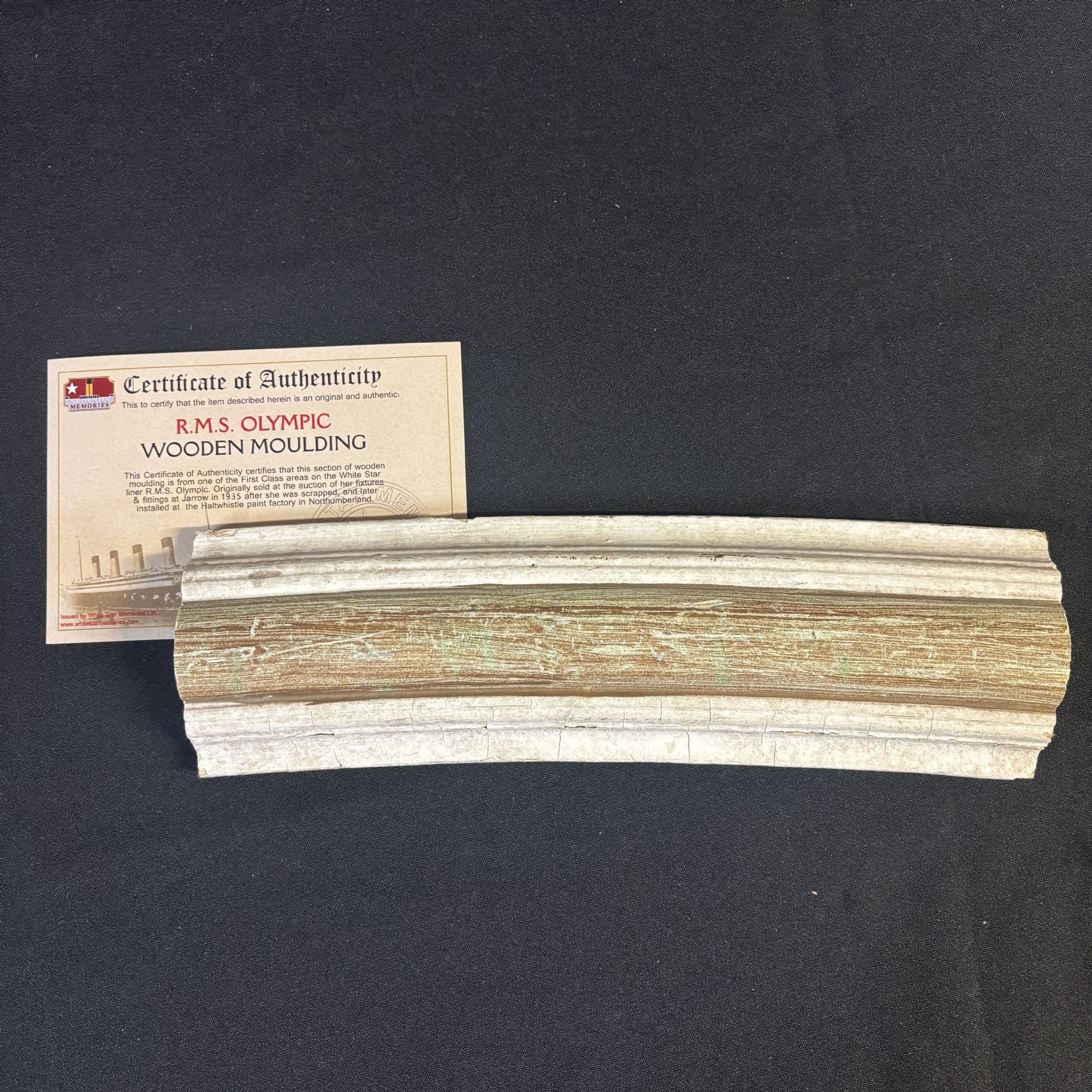 RMS OLYMPIC 1ST class smoking room ceiling moulding