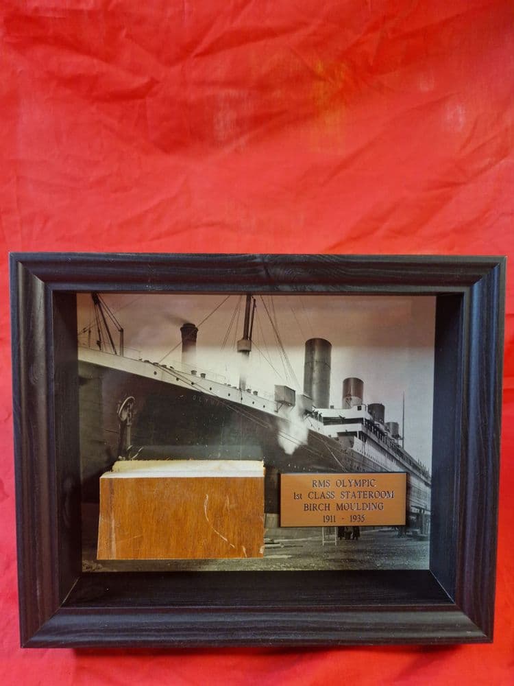 RMS Olympic 1st class stateroom birch moulding