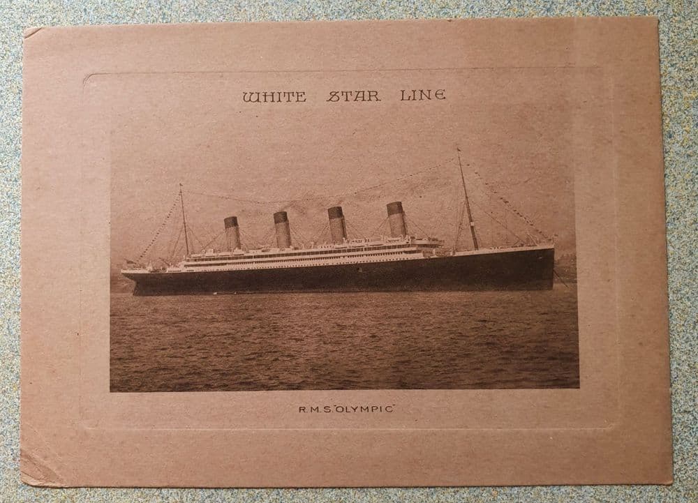 RMS Olympic abstract of log September 13th 1922