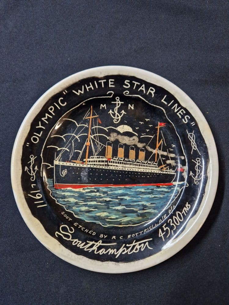 RMS Olympic commemorative ceramic plate