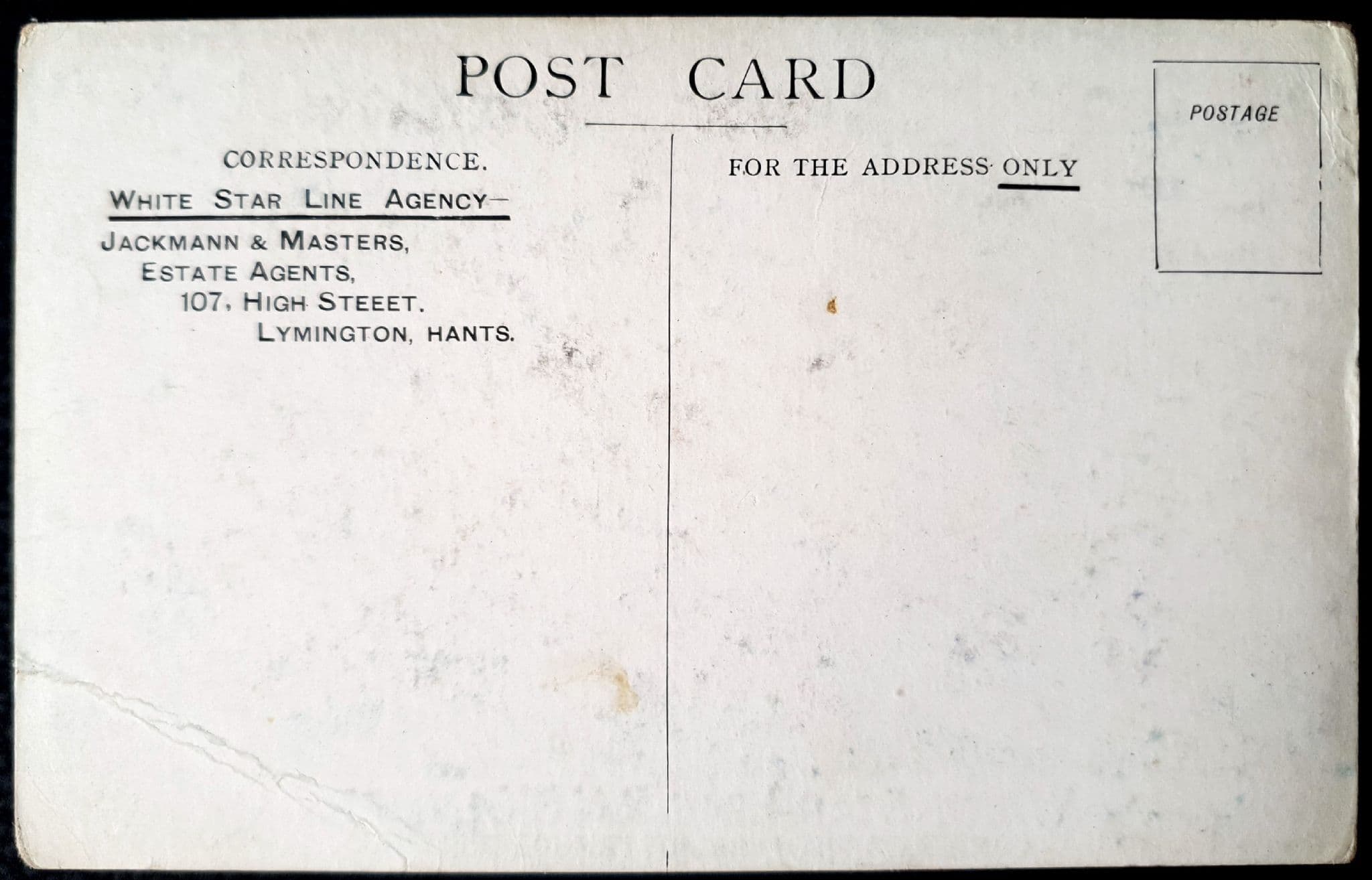 RMS Olympic Comparison Postcard