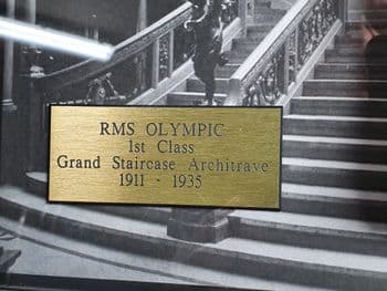 RMS Olympic Grand Staircase Architrave