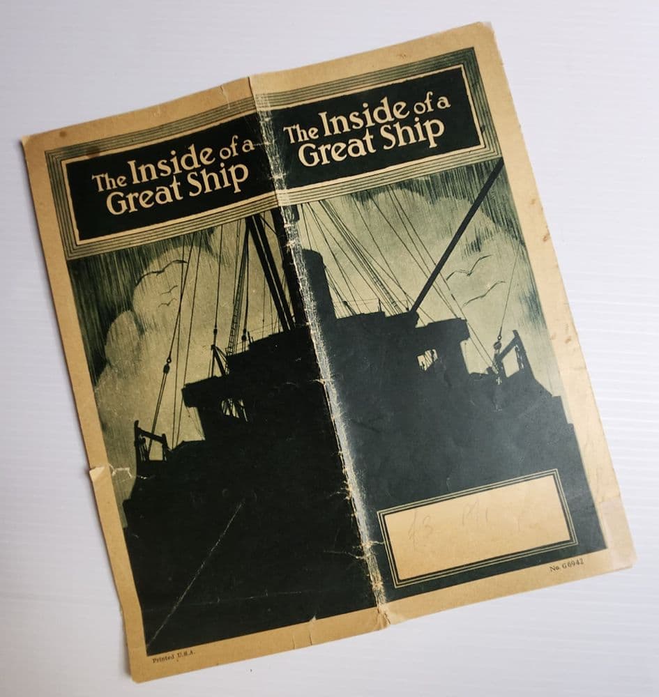 RMS Olympic Interest White Star Line The Inside of a Great Ship Brochure