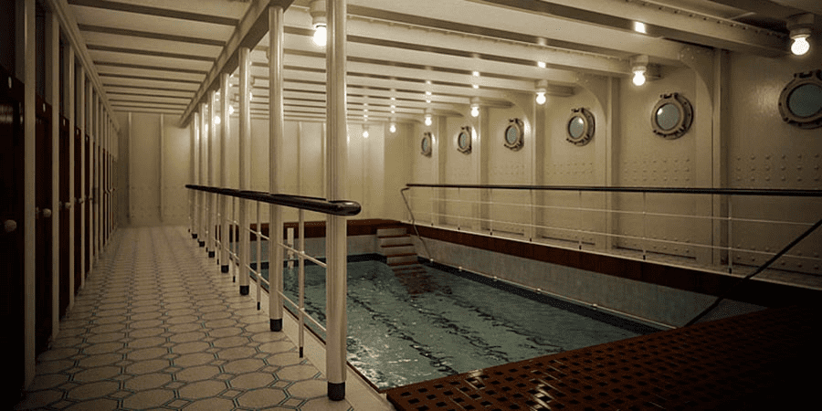 RMS Olympic swimming pool floor tile