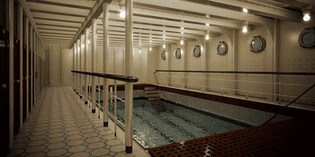 RMS Olympic swimming pool floor tile