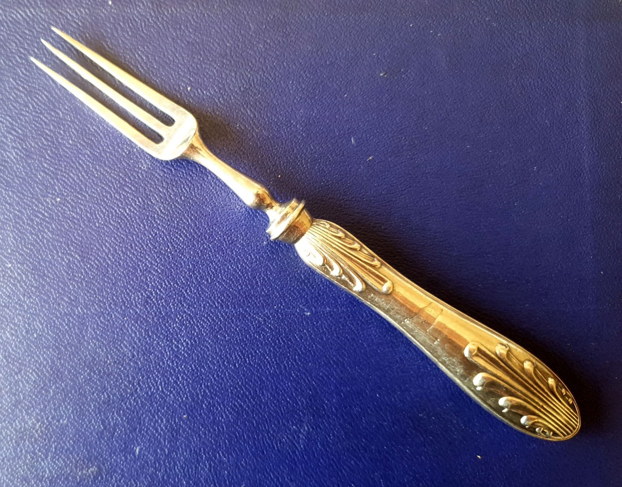 RMS Olympic/Titanic 1st Class Silver Fruit Fork - 1913