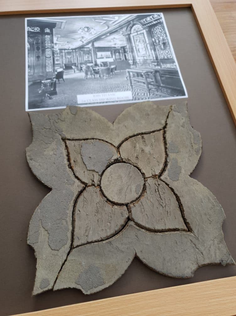 RMS Olympic/Titanic Smoking Room Floor Tile 1