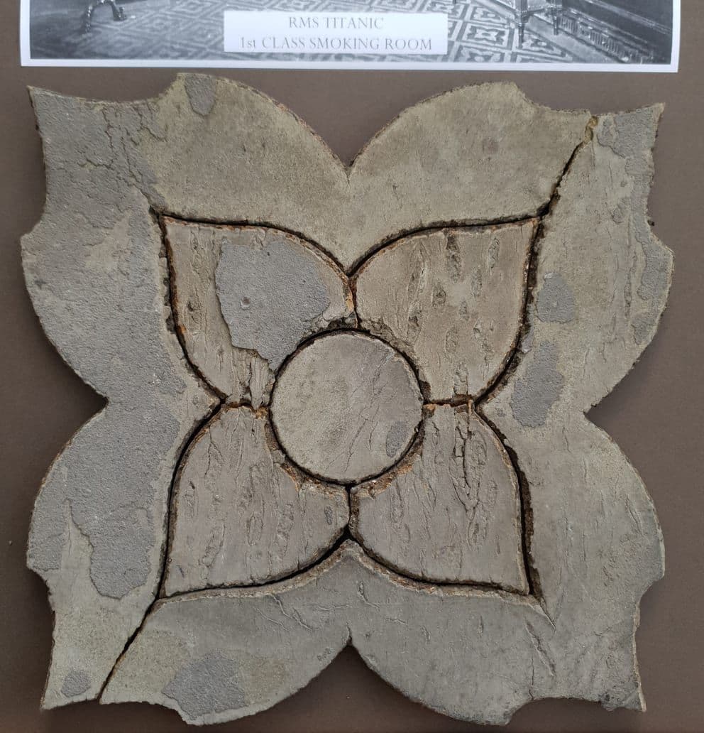 RMS Olympic/Titanic Smoking Room Floor Tile 1