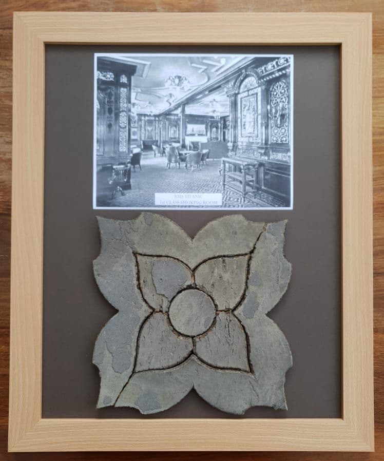 RMS Olympic/Titanic Smoking Room Floor Tile 1