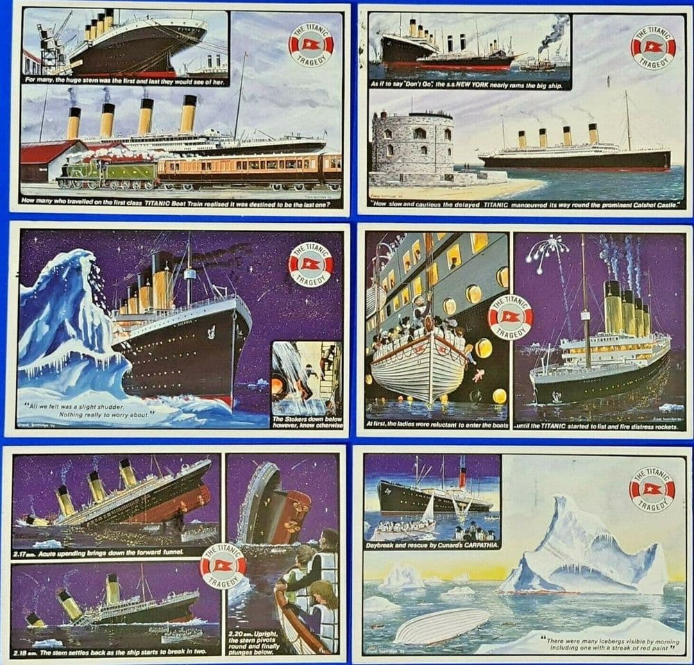 Set of Six Dalkeith Titanic Postcards