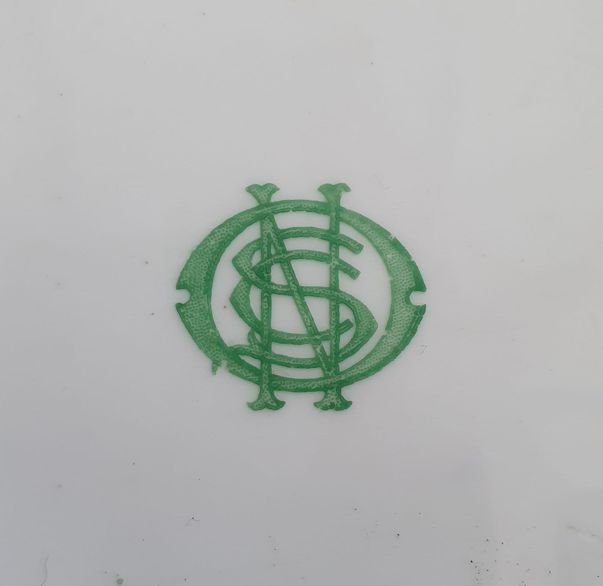 Ultra-Rare White Star Line Titanic/Olympic Verandah Café Plate