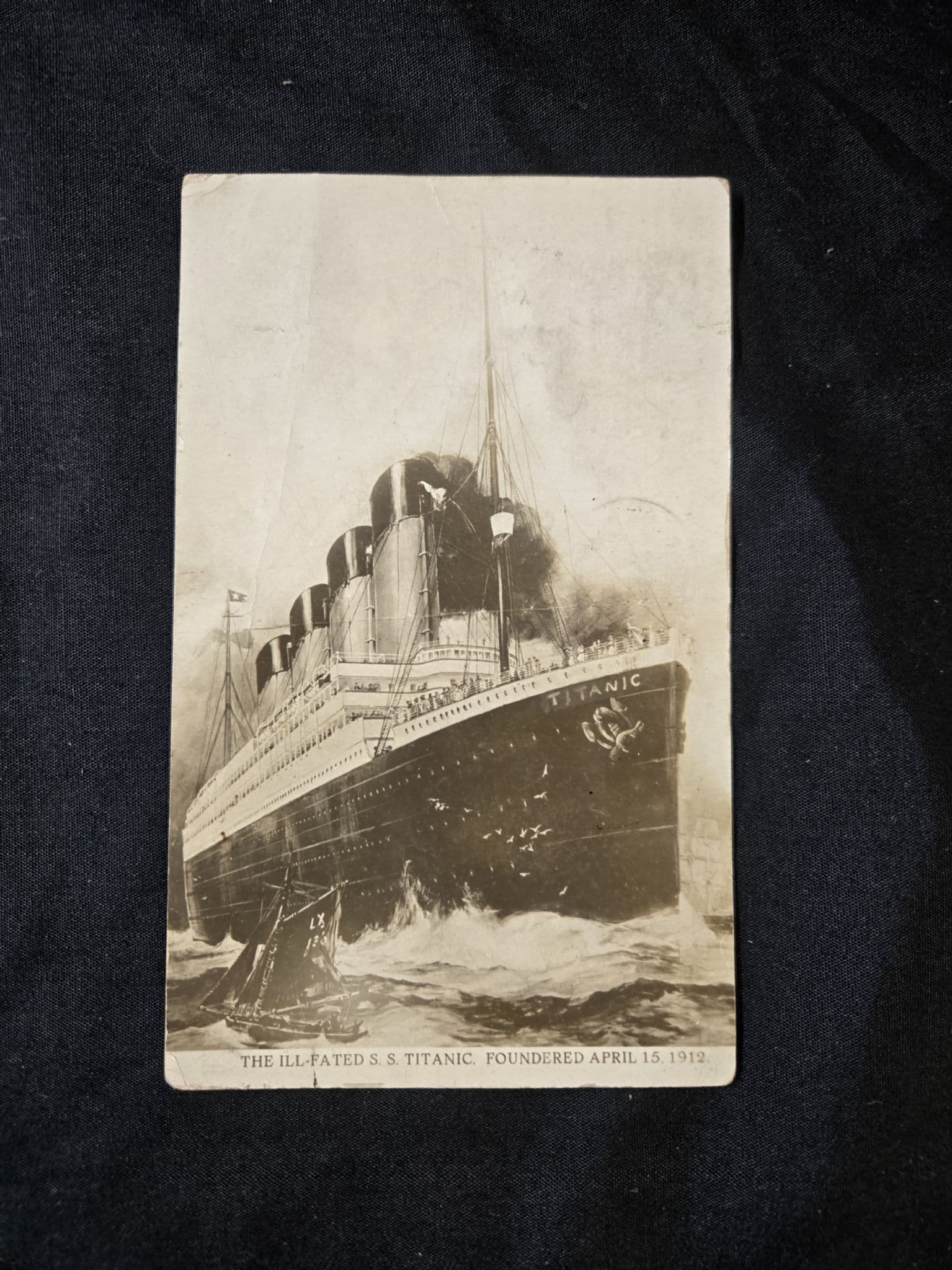 Very Rare Original RMS Titanic April 1912 Postcard